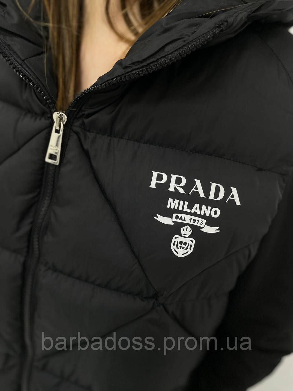 Купить Женская черная жилетка Prada Прада, цена 3049 ₴ — Prom.ua (ID#1787754041)