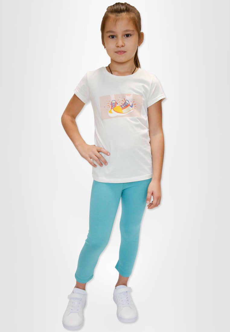 Купить Лосини для дівчат темно-бірюзові, 134, цена 180 ₴ — Prom.ua (ID ...