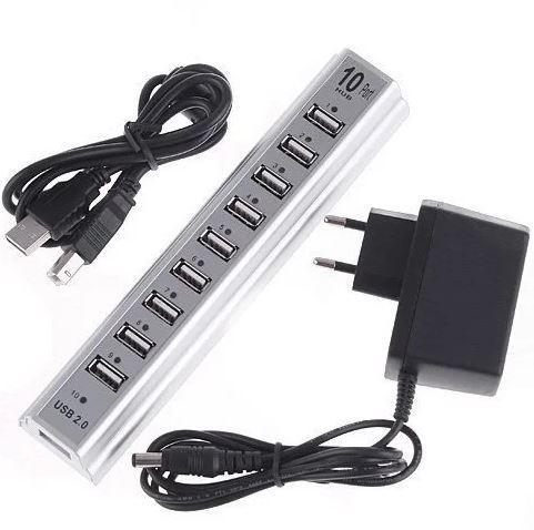 Хаб Usb на 10 портов + блок питания, цена 284 грн — Prom.ua (ID#1769666882)