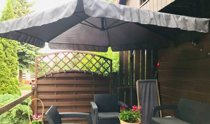 Купить Зонт садовый большой для террасы сада бассейна от солнца угловой ...