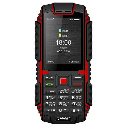 Купить Мобильный телефон Sigma mobile X-treme DT68 (Black-Red) UA-UCRF ...