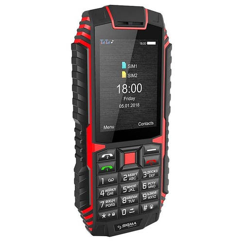 Купить Мобильный телефон Sigma mobile X-treme DT68 (Black-Red) UA-UCRF ...
