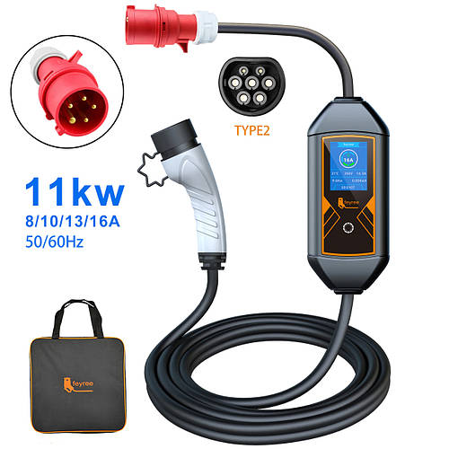 Зарядное устройство Feyree для электромобилей Type 2 - CEE (red), 16 A ...
