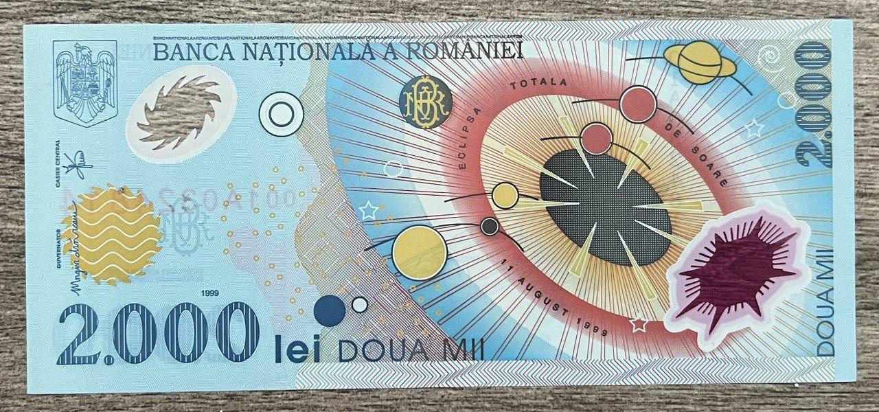 Банкнота Румынии 2000 лей 1999 г. UNC: продажа, цена в Харькове ...