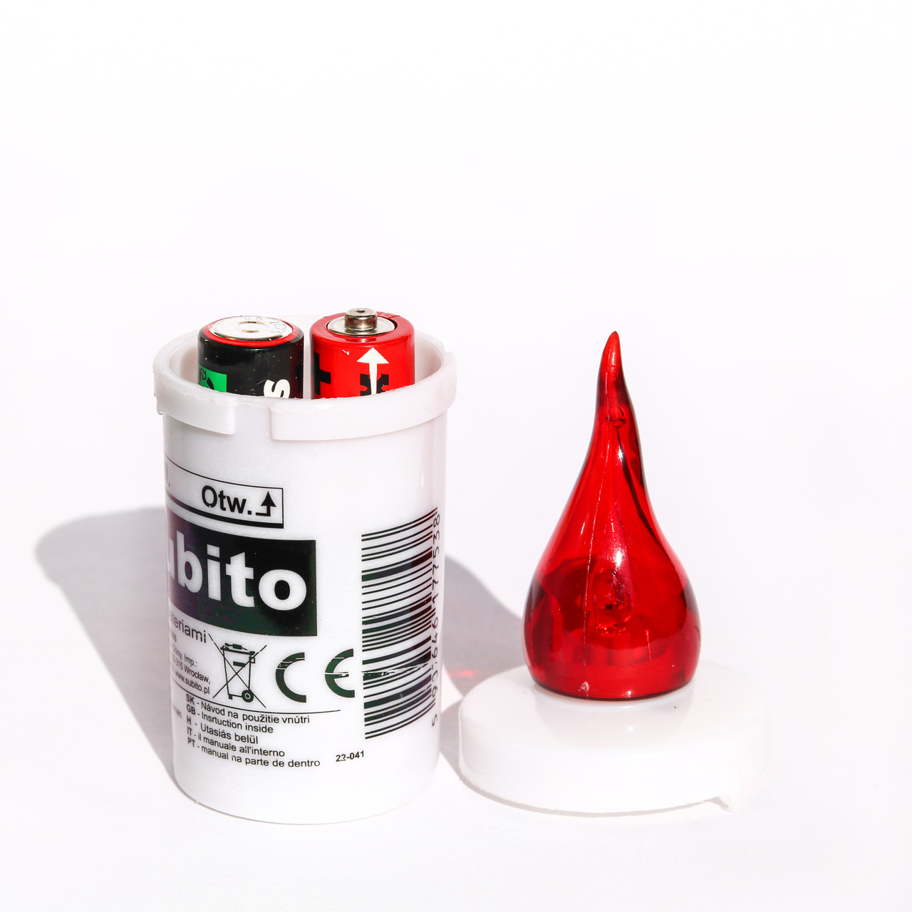 Свічка електрична 1200 годин led з батарейками запаска Subito S5 вклад ...