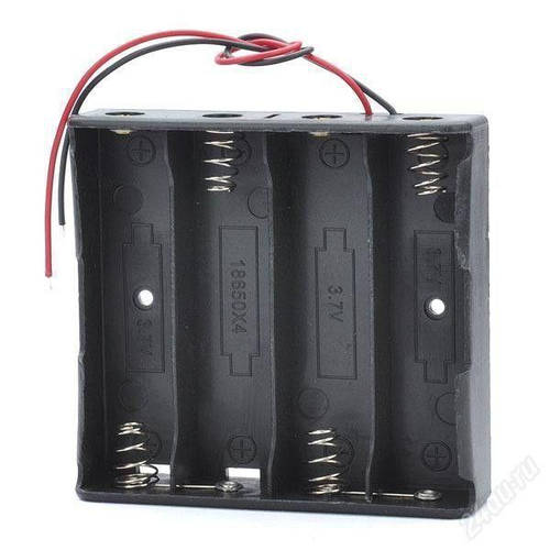Купить Бокс на 4шт 18650 батареи, 14.8 В, питание Arduino, цена 52 грн ...