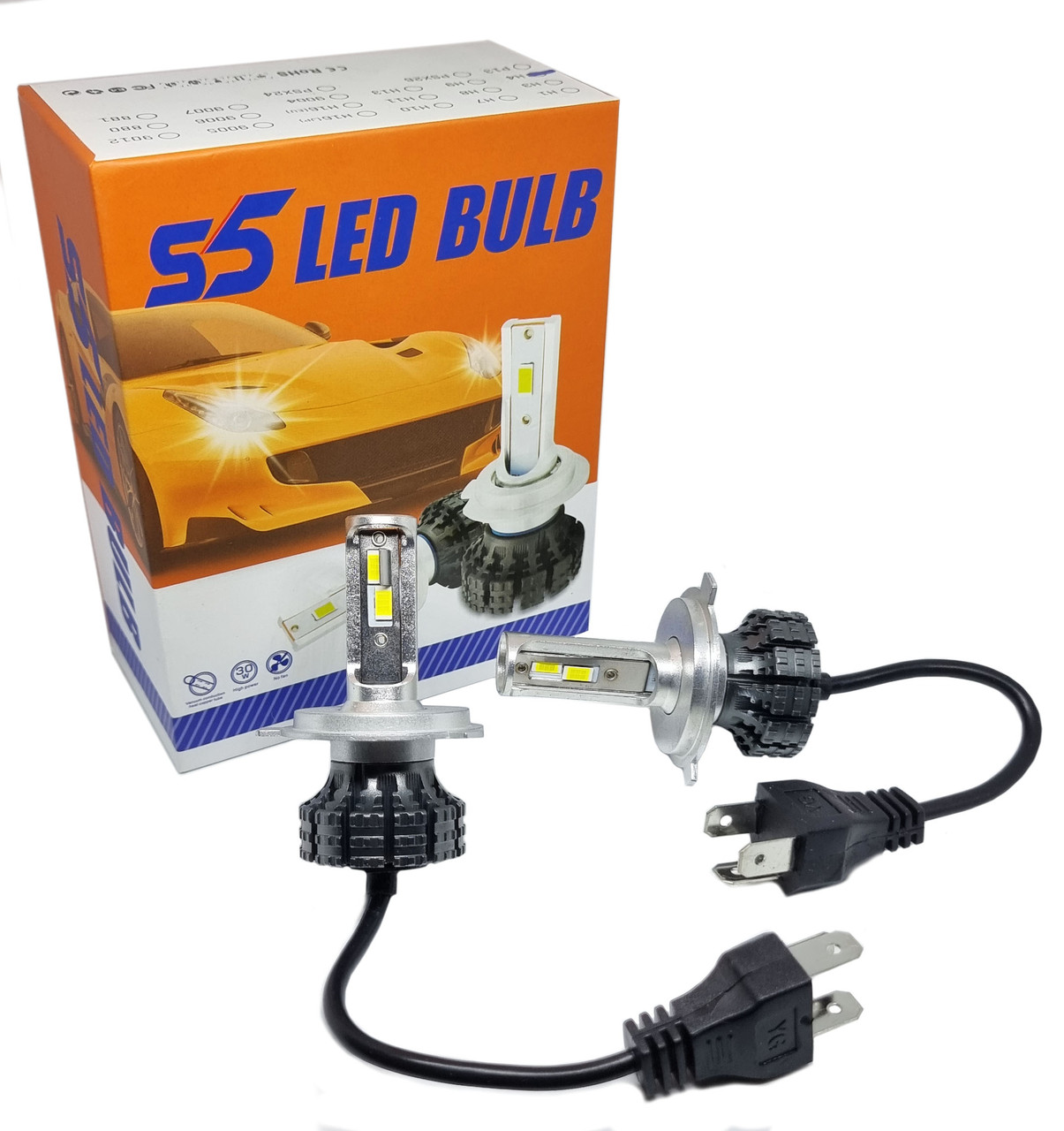 Автомобильные светодиодные лампы с цоколем H4 S5 24 Led 3570 15W 12-24V ...