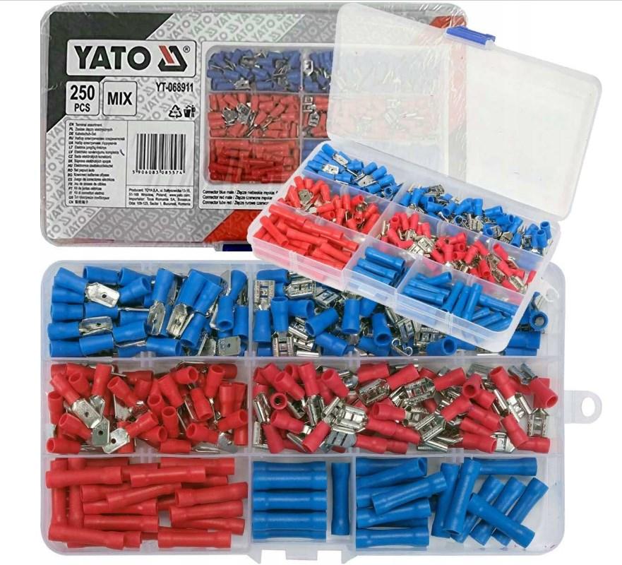 Набір Клем Папа Мама та З'єднувачів 250 шт YATO (YT-068911), ціна: 578 ...