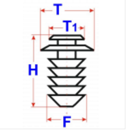 Клипса Крепления Внутренней Отделки Салона, Обшивки Двери ALFA ROMEO ...