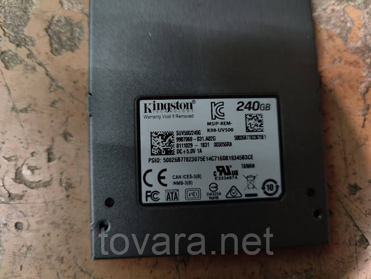 Купить Жесткий диск Винчестер SSD 240 Gb / Гб Kingston UV500 SUV500 ...