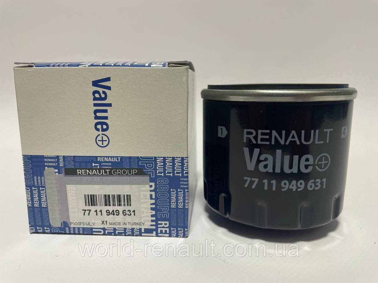 Value+ (Renault) 7711949631 — Оливний фільтр (високий) на Рено Кліо 3 1 ...