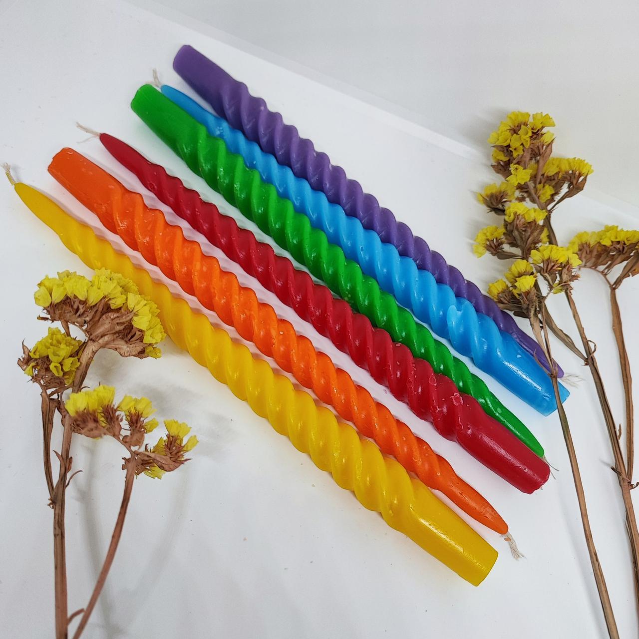 Свечи витые парафиновые 24см (различных цветов): продажа, купить в ...