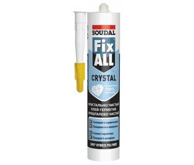 Купить Клей-герметик FIX ALL Crystal прозрачный Soudal 290 мл, цена 394 ...