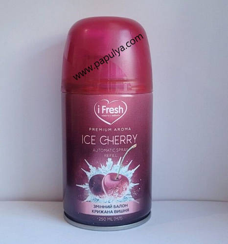 Універсальний змінний балон до автоматичного освіжувачу повітря iFresh Premium Крижана вишня ...