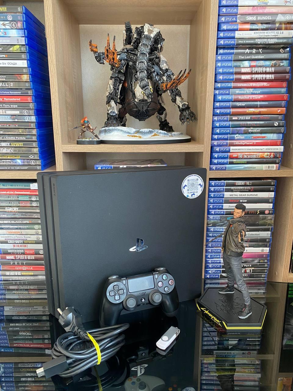 Приставка Playstation 4 PRO 1 TB 9.0 + 20 игр, ps4, плейстейшн ...