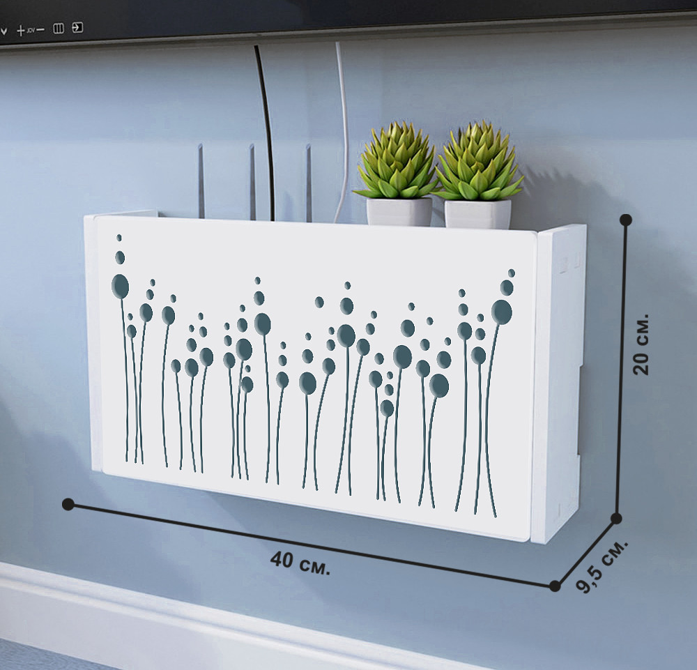 Настенная коробка для роутера Wi-Fi Полка Decor, цена 699 ₴: купить на ...