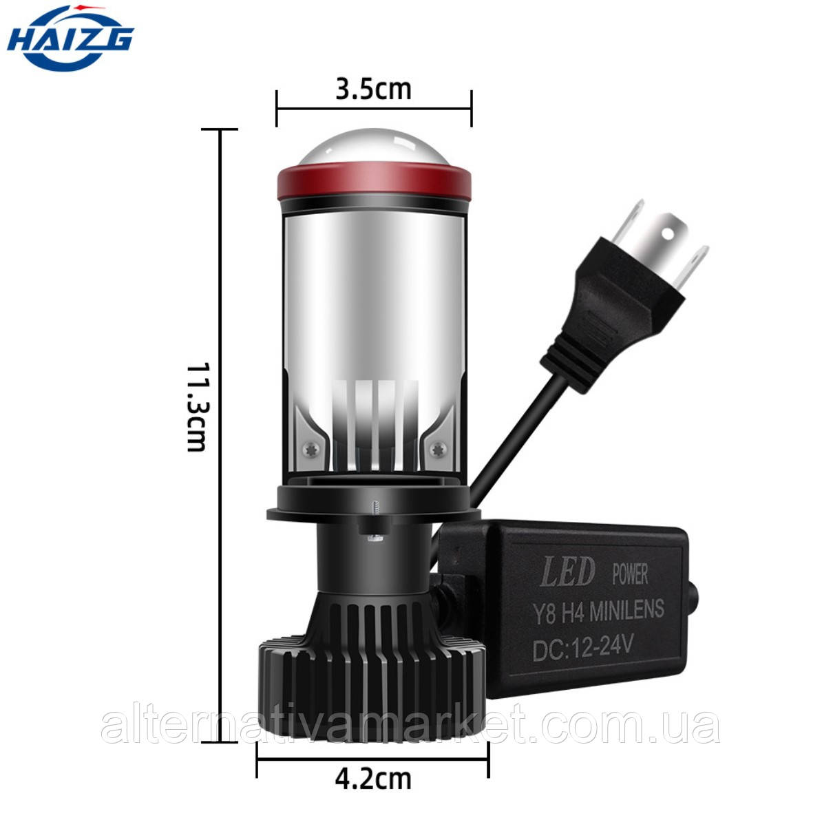 Купить Лампы BI-LED мини-линзы Y8 "H4 MINI LED LENS"(70Вт, 16000Лм ...
