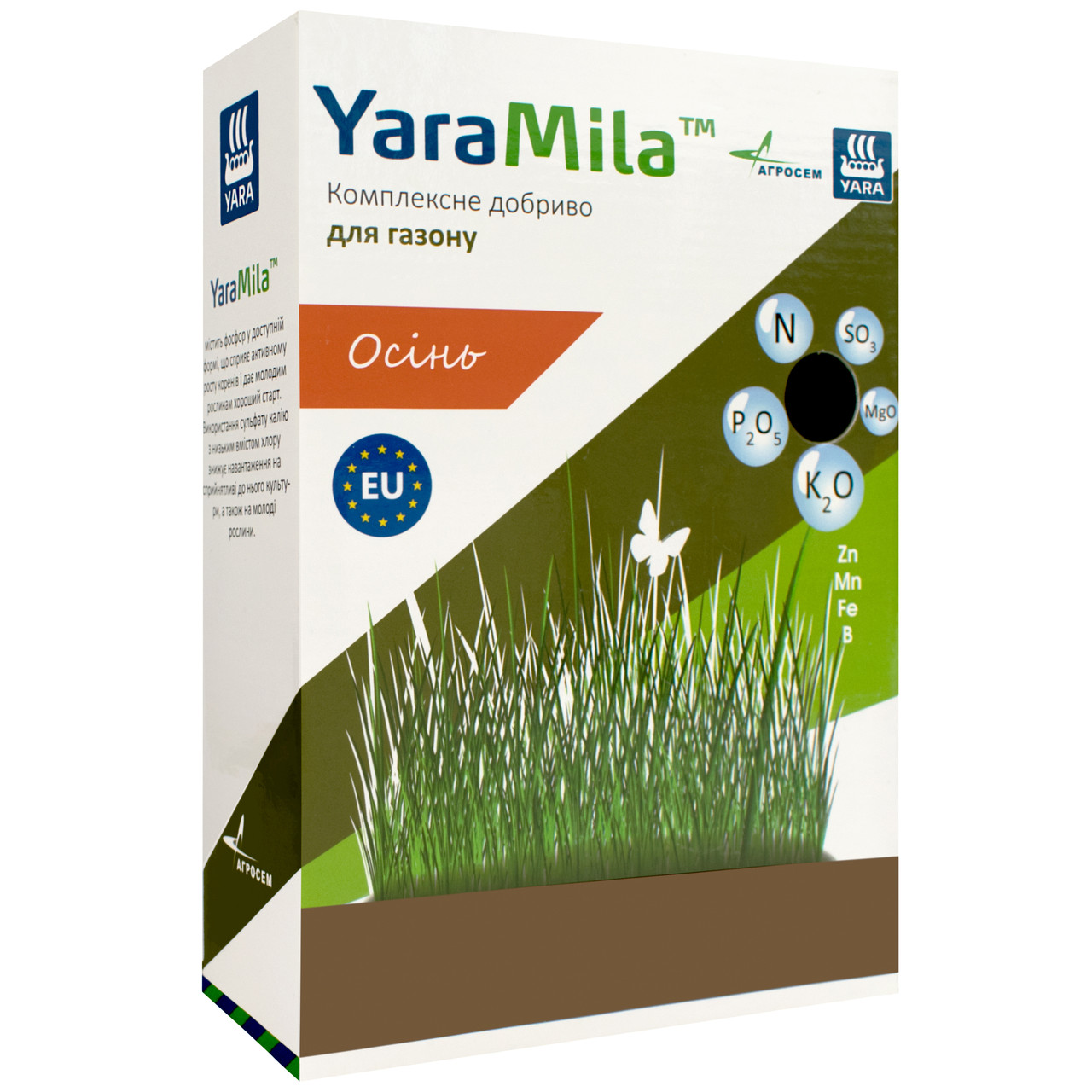 Удобрение Yara Mila для газона осень безхлорное 1 кг - купить по лучшей ...