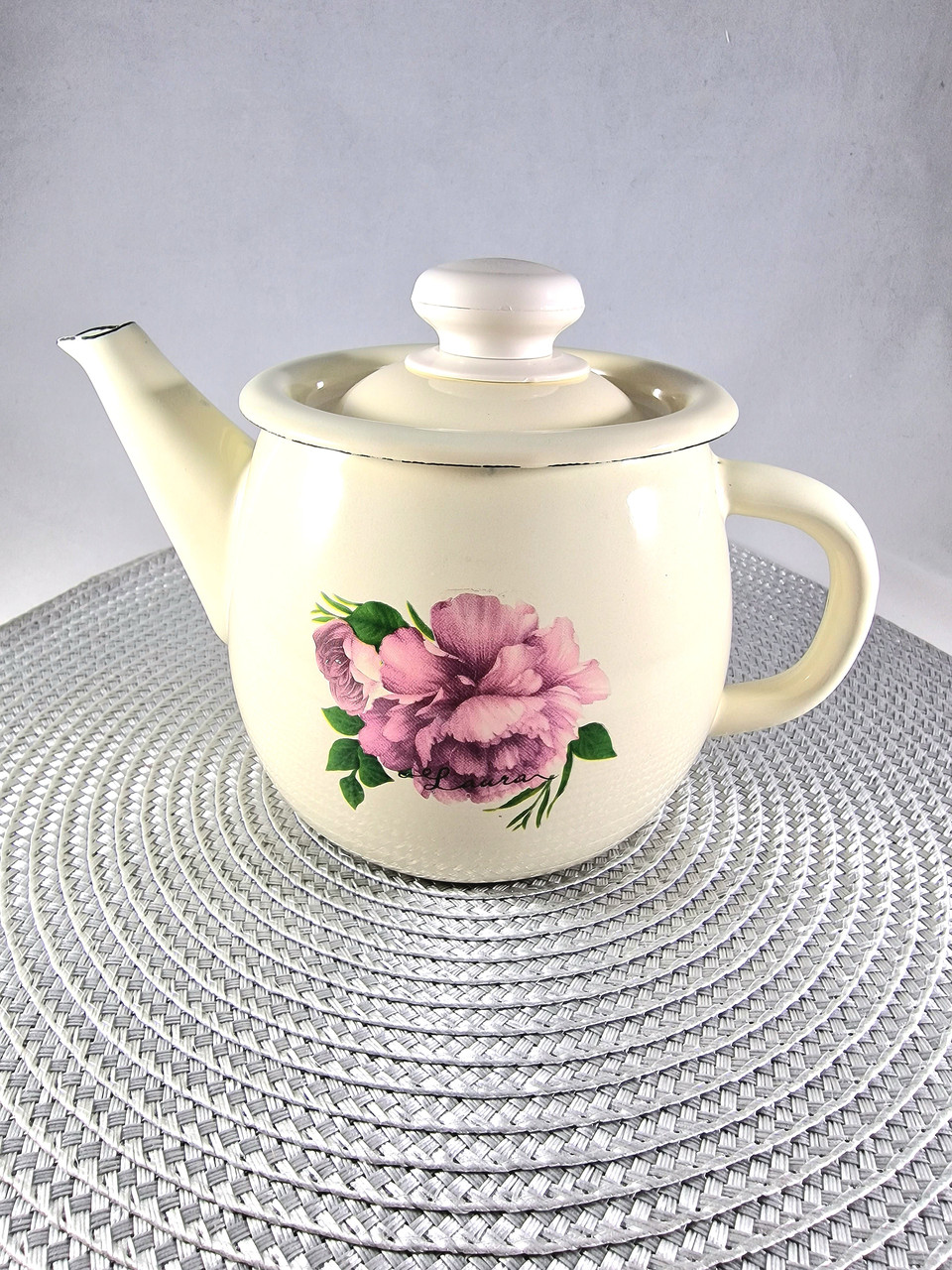 Купить Чайник емальований 1л з малюнком, цена 270 ₴ — Prom.ua (ID ...