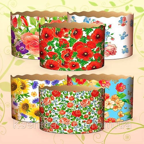 Купити Паперова форма для ПАСКИ 130х85 (Квіти), ціна 10 грн - Prom.ua ...