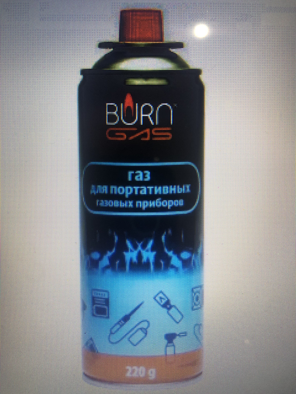 Газовый Баллон 220 Гр Картридж Цанговый BURN — в Категории ...