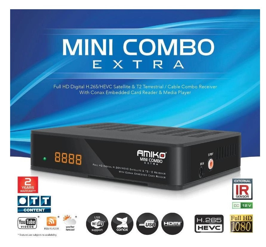 Комбинированный ресивер AMIKO Mini Combo Extra (ID#1791173855), цена ...