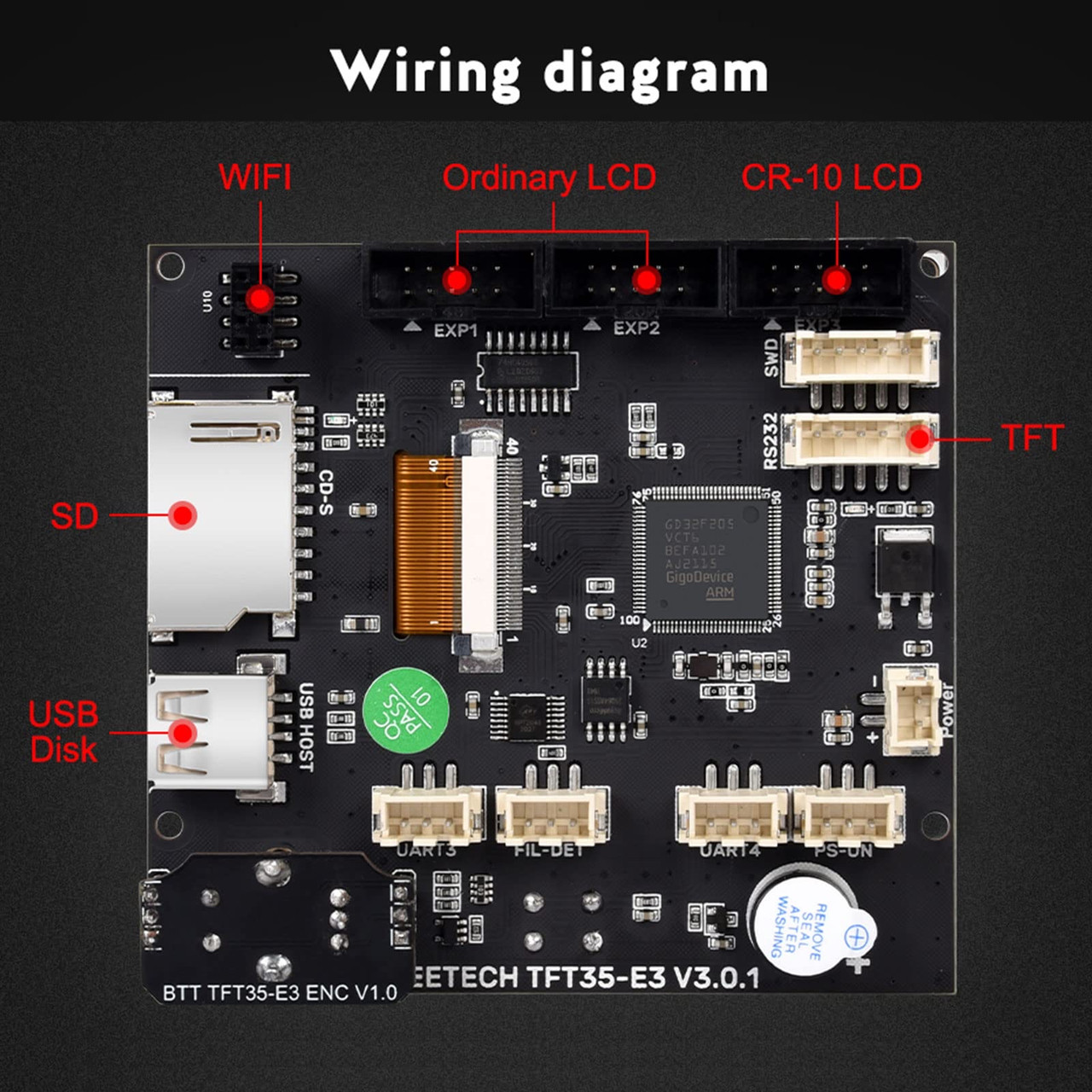 Купити BIGTREETECH TFT35 E3 V3.0.1 Плата контролера графічного дисплея ...