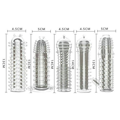 Насадки многоразовый-презерватив с шипами рельефом стимулирующий ...