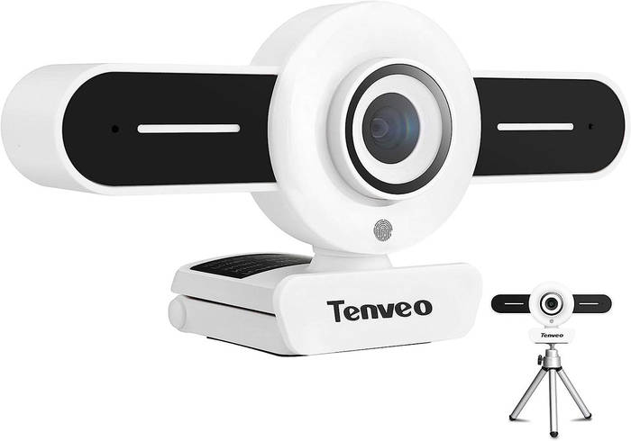 Купить Веб-камера Tenveo T1 1080P с микрофоном и кольцевой подсветкой ...