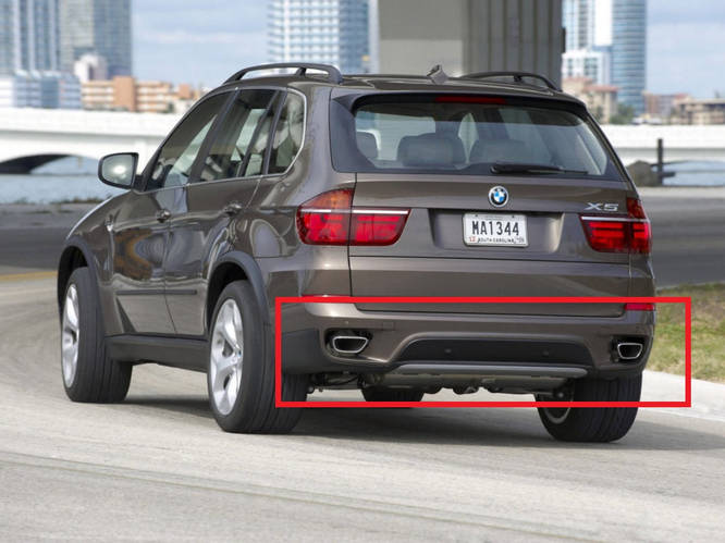 Купить Спойлер-губа заднего бампера БМВ Х5 Е70 - BMW X5 E70 - 2010-2013 ...
