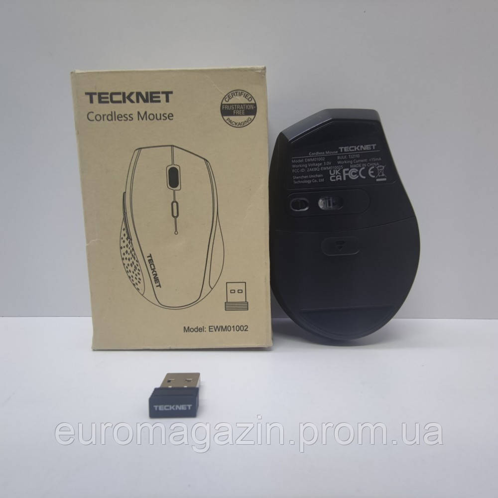 Купить Беспроводная Bluetooth Мышь Tecknet EWM01002 Black (DDT) УЦЕНКА ...