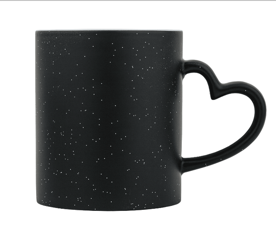 Чашка-хамелеон STAR з ручкою у формі серця зі своїм дизайном. Кружка ...