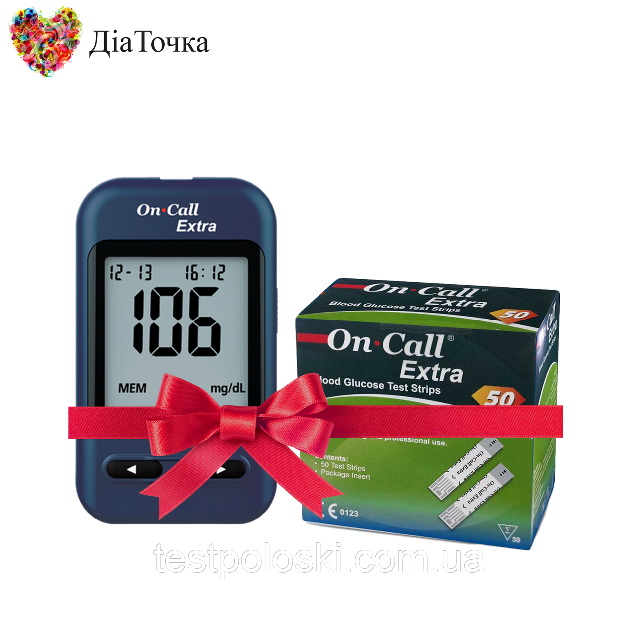 Купить Глюкометр Он Колл Экстра (On Call Extra) + 50 тест-полосок, цена ...