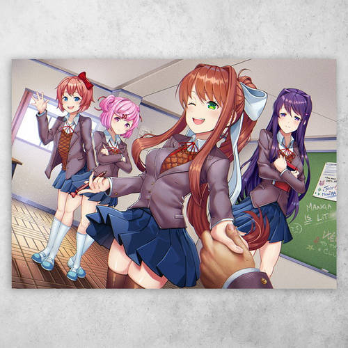 Аниме плакат постер "Doki Doki Literature Club!" №7, цена: 50 ₴, купить ...