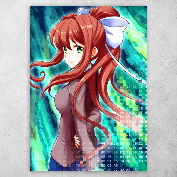 Аніме Плакат Постер "Doki Doki Literature Club!" №8 — Купити Недорого ...