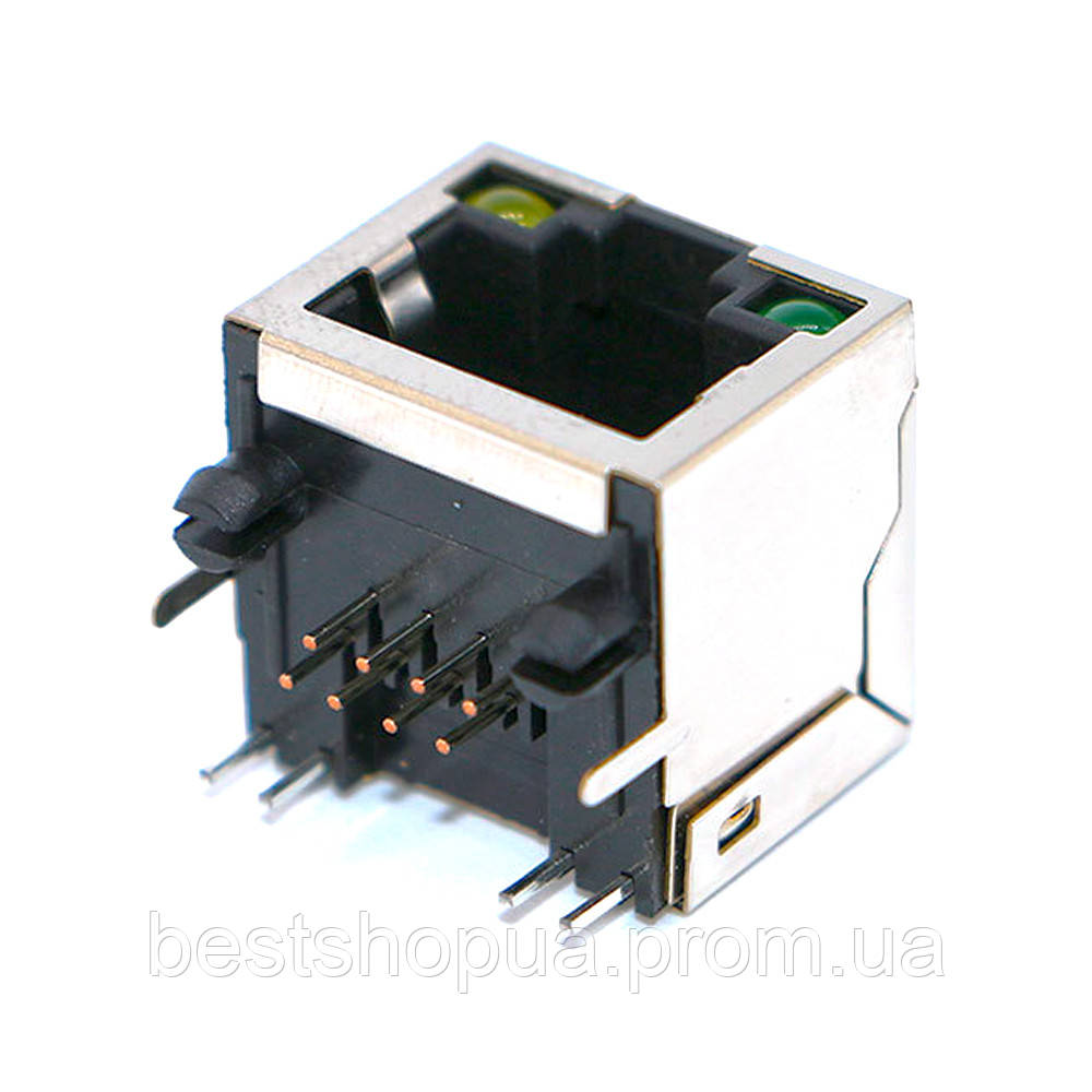 Купити Гніздо RJ45 екранований з інтерфейсом 8P8C під пайку, з ...