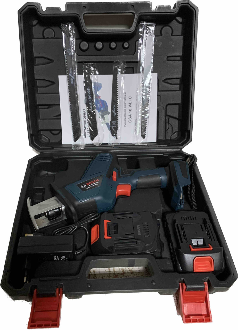 Аккумуляторная Сабельная Пила Bosch GSA 18 V-LI C Professional (4 ...