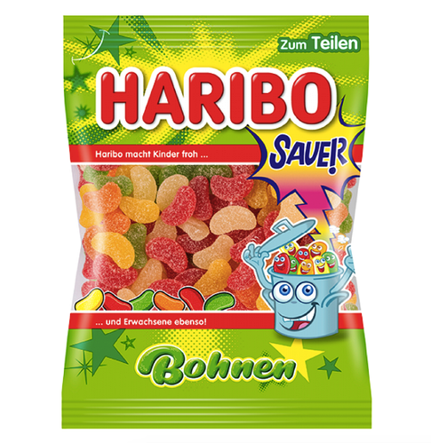 Жевательный мармелад Haribo Bohnen Sauer 200г (ID#1792758379), цена: 59 ...