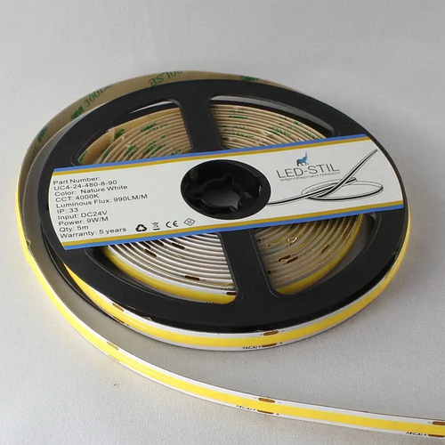 Купить LED лента LED-STIL 5000K, 9W, COB, 480 шт, IP33, 24V, 1000LM ...