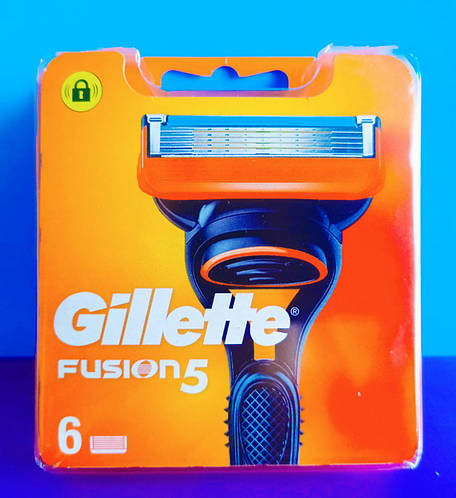 Купить Кассеты для бритья Gillette Fusion5 6шт. (жилет фьюжн) лезвия ...