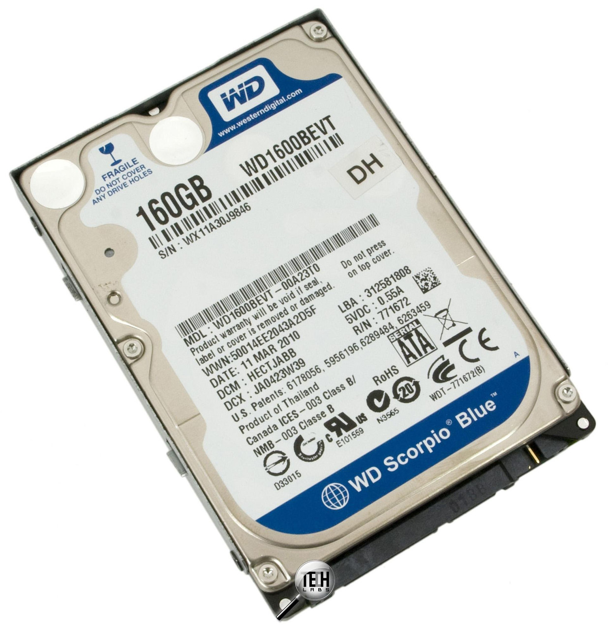 Купить Винчестер для ноутбука 160GB SATA, 2.5" б/у, цена 624 ₴ — Prom ...