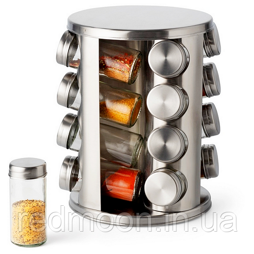 Купить Набор баночек для специй на крутящейся подставке, 16 шт, Spice ...