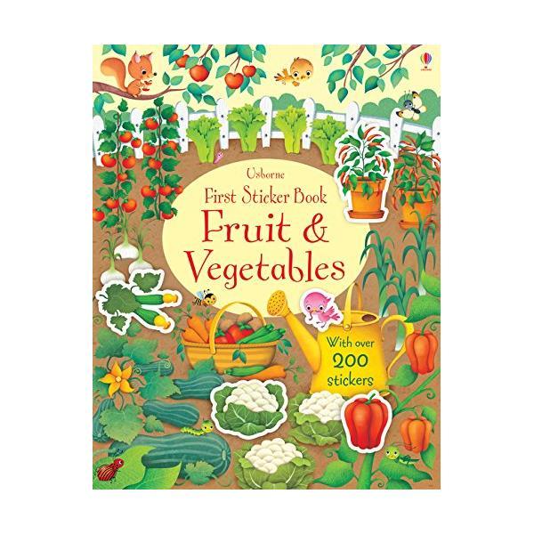 Книга First Sticker Book: Fruit & Vegetables (9781474922197) Usborne ...