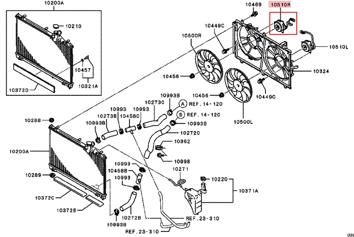 Мотор вентилятора охлаждения б/у Mitsubishi - 1355A260 (ID#1793899879 ...