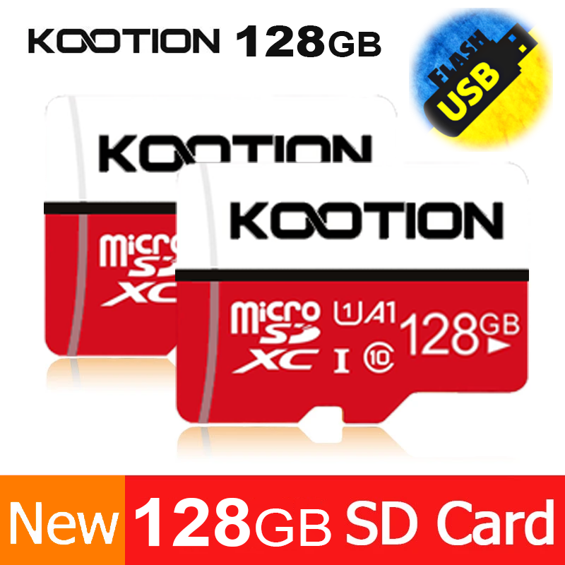 Карта памяти KOOTION 128GB Micro SD - Class 10 High Speed Скоростная ...