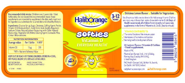 Купить Витамин Д для детей Haliborange Softies Vitamin D 30 softies ...