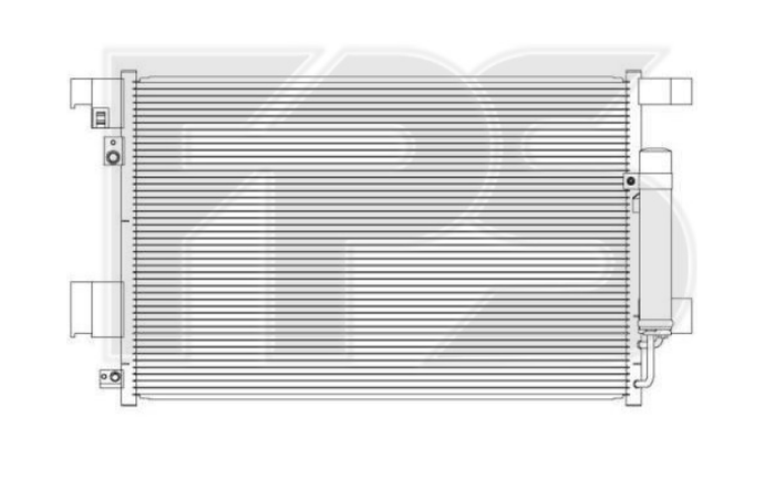 Купити Радіатор кондиціонера Mitsubishi ASX 2010-2013 (з осушником ...
