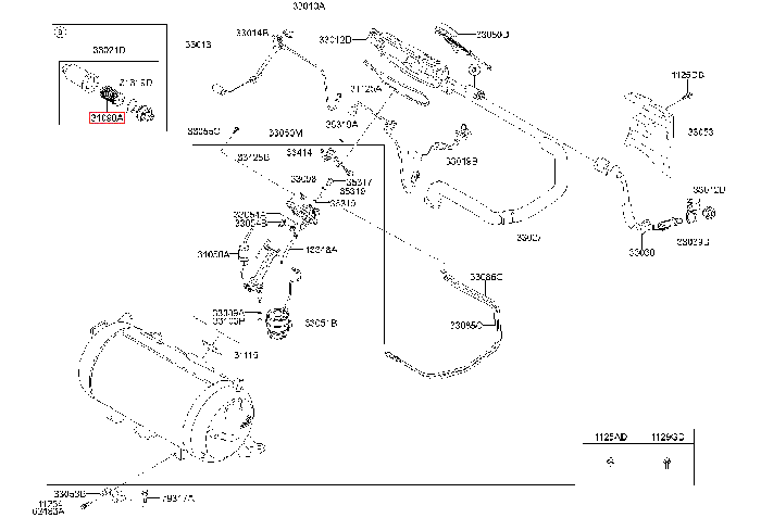Купить Фильтр топливный Carens K5 Sonata MOBIS (LPI/LPG) 330323L000 ...