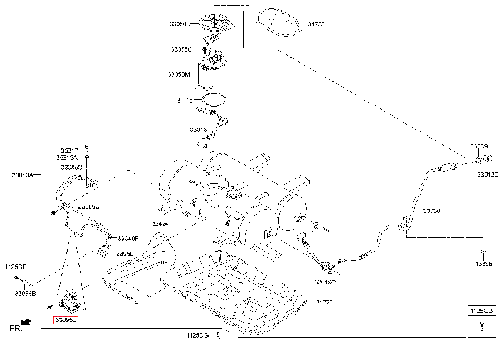Фильтр топливный Carens MOBIS (LPI/LPG) (с кронштейном) 33095A4000 (ID ...