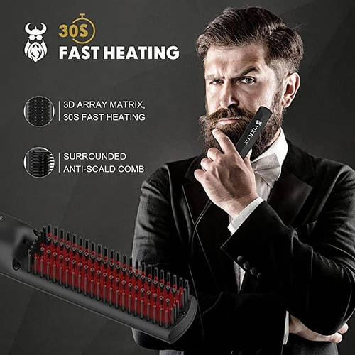 Выпрямитель для бороды и волос Vikicon Upgraded Beard Straightener ...